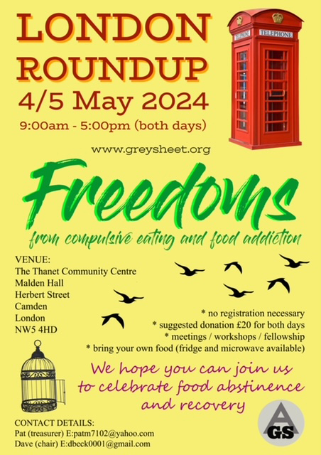 London Roundup 2024-Recovery Events - GreySheeters Anonymous