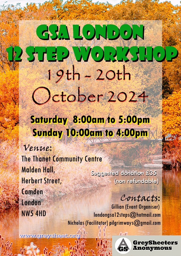 GSA London 12 Step Workshop-Recovery Events - GreySheeters Anonymous